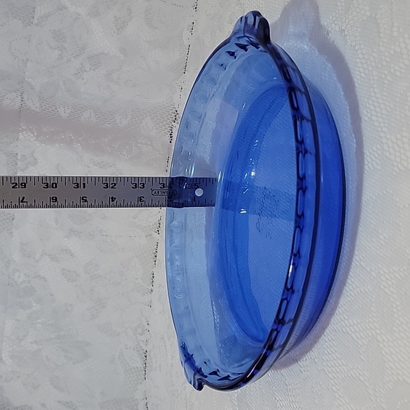 Pyrex | Kitchen | Vintage Pyrex Cobalt Blue Glass Fluted Pie Pan ...